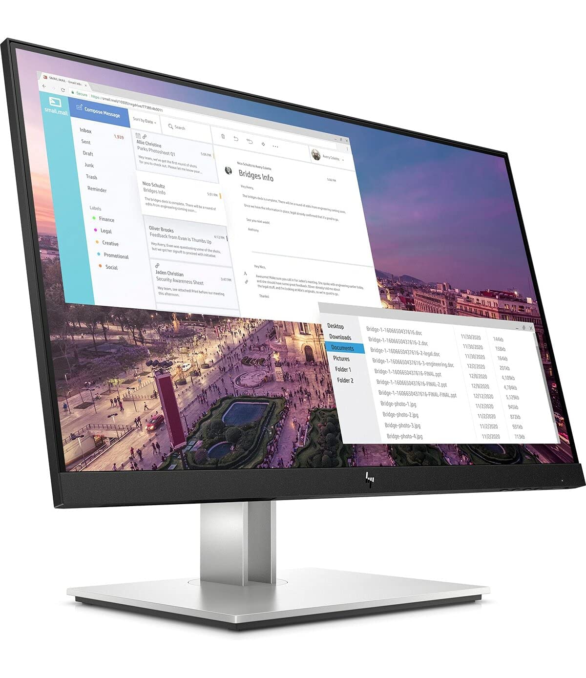 HP E23 G4 23" Business Full HD Monitor - 1920 x 1080 Full HD Display @ 60Hz - IPS (in Plane Switching) Technology - 5ms Response Time - 3-Sided Micro-Edge Bezel - Edge-lit (Renewed)