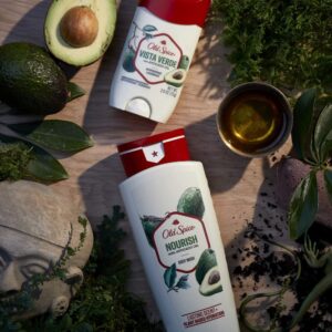 Old Spice Men's Body Wash Nourish with Avocado Oil, 16 oz (Pack of 4)