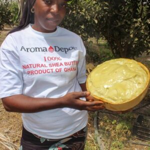 Aroma Depot Raw African Shea Butter 32 oz Yellow Grade A 100% Pure Natural Unrefined Fresh Moisturizing, Ideal for Dry and Cracked Skin. Can be use in Body, Hair and Face.