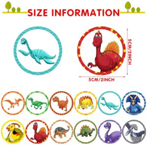 120 Pcs Toilet Targets for Boys Training Flushable Dinosaur Targets Potty Training Boys Pee Targets for Boys Training Toilet Target Stickers Dinosaur Potty Training Seat for Boys Training Use