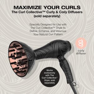 Conair The Curl Collective Curly Hair Diffuser, Works Exclusively with The Curl Collective Hair Dryer (sold separately)