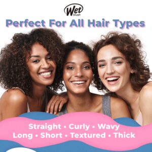 Wet Brush Original Detangler Brush - Metallic Marble, Onyx - All Hair Types - Ultra-Soft IntelliFlex Bristles Glide Through Tangles with Ease - Pain-Free Comb for Men, Women, Boys and Girls