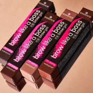 essence | Brow Like A Boss Brow Gel | Waterproof & Smudge Proof Tinted Brow Gel | Vegan & Cruelty Free, Paraben Free (02 | Brown)