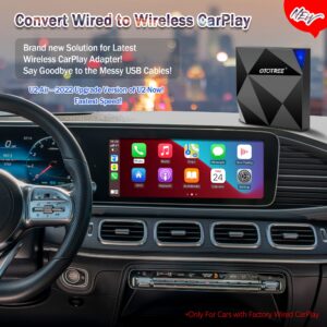 Wireless CarPlay Adapter for iPhone - 2022 Upgrade Wired to Wireless Apple Carplay Dongle, 5GHz WiFi, Low Latency, Easy-to-Install, Plug & Play (U2-Air)