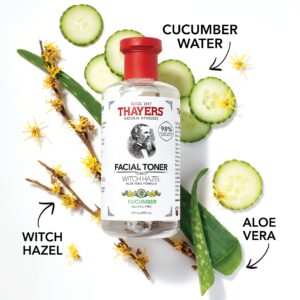 THAYERS Alcohol-Free Cucumber Witch Hazel Toner with Aloe Vera Pack of 3