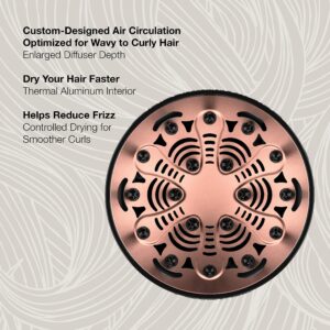 Conair The Curl Collective Curly Hair Diffuser, Works Exclusively with The Curl Collective Hair Dryer (sold separately)