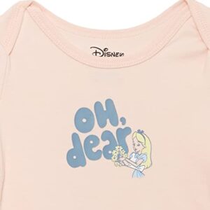 Amazon Essentials Disney | Star Wars Baby Girls' Sleeper Gowns, Pack of 3, Alice Tea Party, 0-6 Months