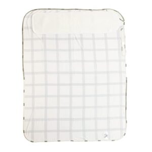 Freshly Picked Swaddle Blanket, One-Size-fits-All, Sage Windowpane