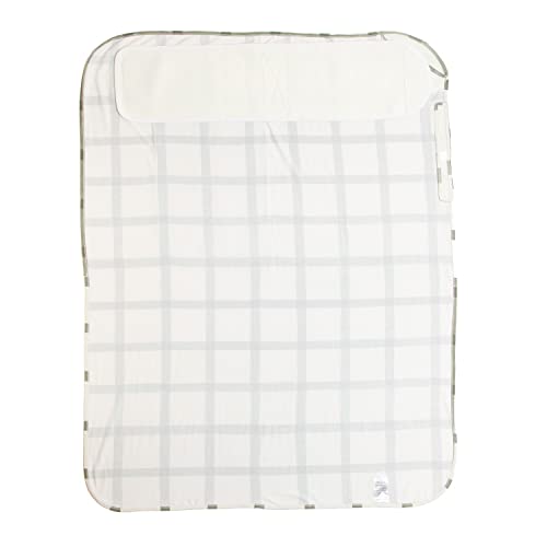 Freshly Picked Swaddle Blanket, One-Size-fits-All, Sage Windowpane