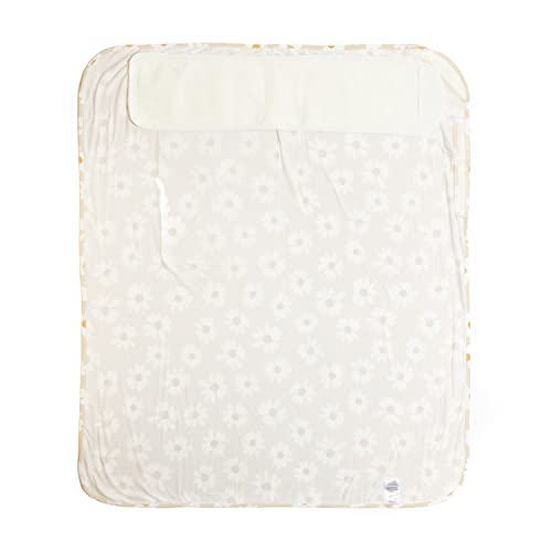 Freshly Picked Swaddle Blanket, One-Size-fits-All, Daisy Fields