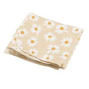 Freshly Picked Swaddle Blanket, One-Size-fits-All, Daisy Fields