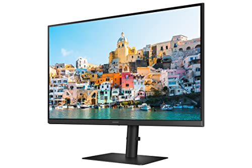 SAMSUNG S40A Series 27-Inch FHD 1080p Computer Monitor, 75Hz, IPS Panel, HDMI, DisplayPort, USB-C, Height Adjustable Stand, 3 Yr WRNTY (LS27A400UJNXZA),Black