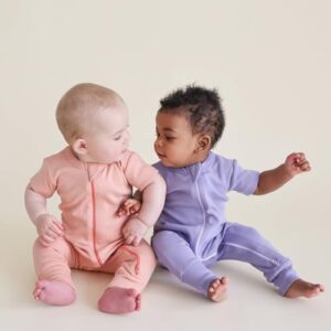 PARADE Organic Essential Basics '2-Way' Zip Romper - Short Sleeve Fern 12-18 Months