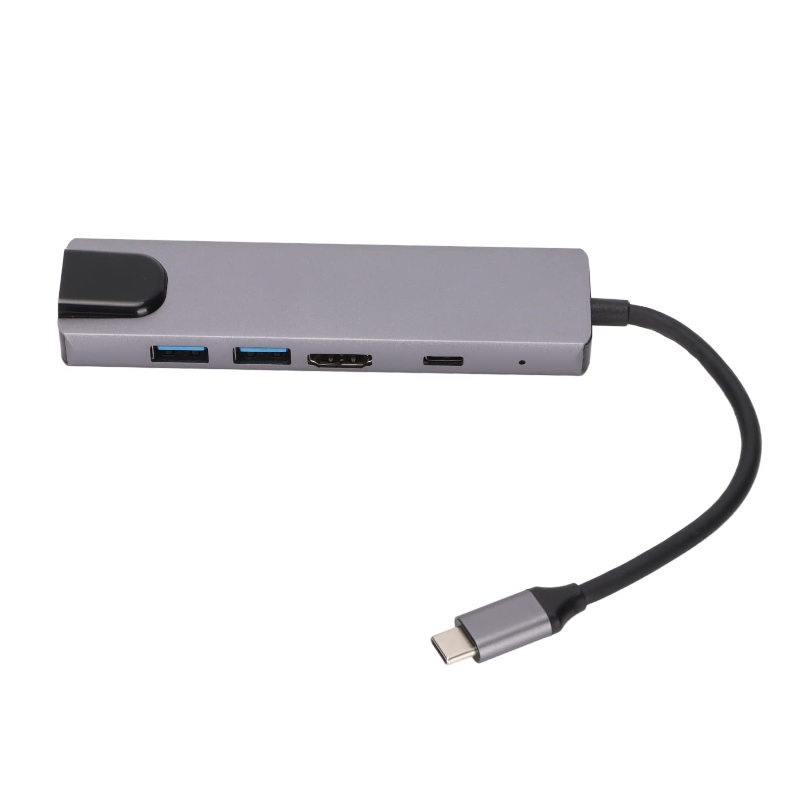 USB C Hub Multiport Adapter, 5 in 1 5 in 1 Hub Fast Data Transfer 4K Ultra HD Video for Charging Data Conversion