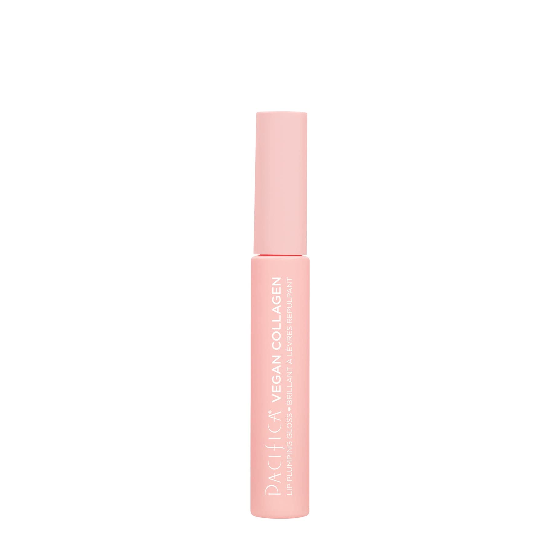 Pacifica Beauty, Vegan Collagen Lip Plumping Gloss, Youthful Plump Lips, Vitamin E, Peptides, & Shea Butter, Shimmer + Shine, Doe Tip Applicator, Vegan + Cruelty Free