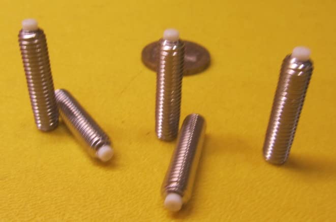 18-8 Stainless Steel Nylon Tip Set Screw M6 × 1 mm x 25 mm Thread Length 5 pcs