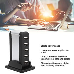 Janzoom USB Hub, Docking Station 7 USB Ports No Noise High‑Speed Expansion Hub for Computers(#1)