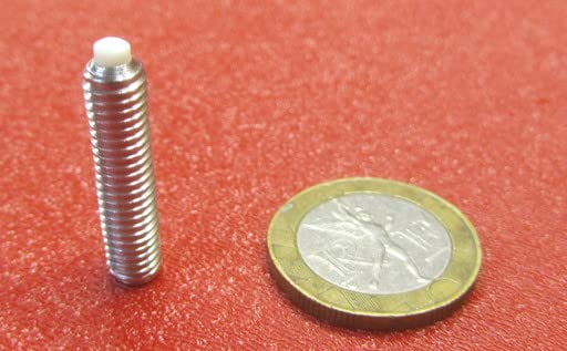 18-8 Stainless Steel Nylon Tip Set Screw M6 × 1 mm x 25 mm Thread Length 5 pcs