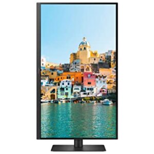 SAMSUNG S40A Series 27-Inch FHD 1080p Computer Monitor, 75Hz, IPS Panel, HDMI, DisplayPort, USB-C, Height Adjustable Stand, 3 Yr WRNTY (LS27A400UJNXZA),Black