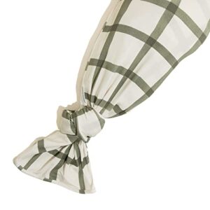 freshly picked swaddle blanket, one-size-fits-all, sage windowpane