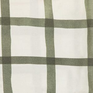 Freshly Picked Swaddle Blanket, One-Size-fits-All, Sage Windowpane