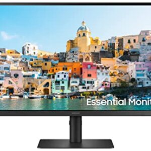 SAMSUNG S40A Series 27-Inch FHD 1080p Computer Monitor, 75Hz, IPS Panel, HDMI, DisplayPort, USB-C, Height Adjustable Stand, 3 Yr WRNTY (LS27A400UJNXZA),Black