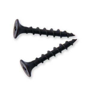 fastener tree #6x1-1/4 drywall screws coarse thread bugle head black phosphate for drywall, wood and furniture 100pcs