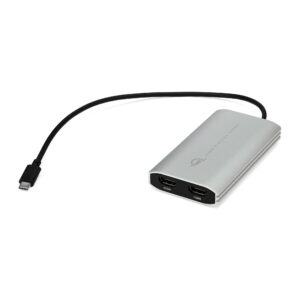 owc usb-c to dual hdmi 4k display adapter with displaylink for apple m1 mac or any mac or pc with usb-c or thunderbolt