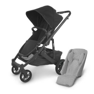 cruz v2 stroller - jake (black/carbon/black leather) + infant snug seat