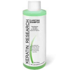 keratin research brazilian keratin hair treatment complex - smoothing and taming for all hair types and colors (clarifying shampoo)