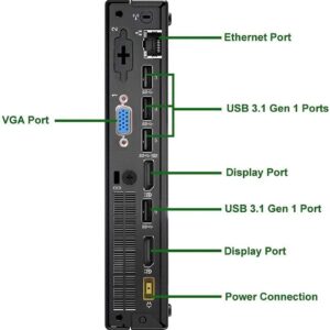 Lenovo ThinkCentre M910q Tiny Desktop Computer Mini PC, Quad Core i5 6500T up to 3.1GHz,16GB DDR4 RAM,256GB NVMe M.2 SSD,WiFi Bluetooth,Wireless Keyboard and Mouse,Windows 10 Pro (Renewed)