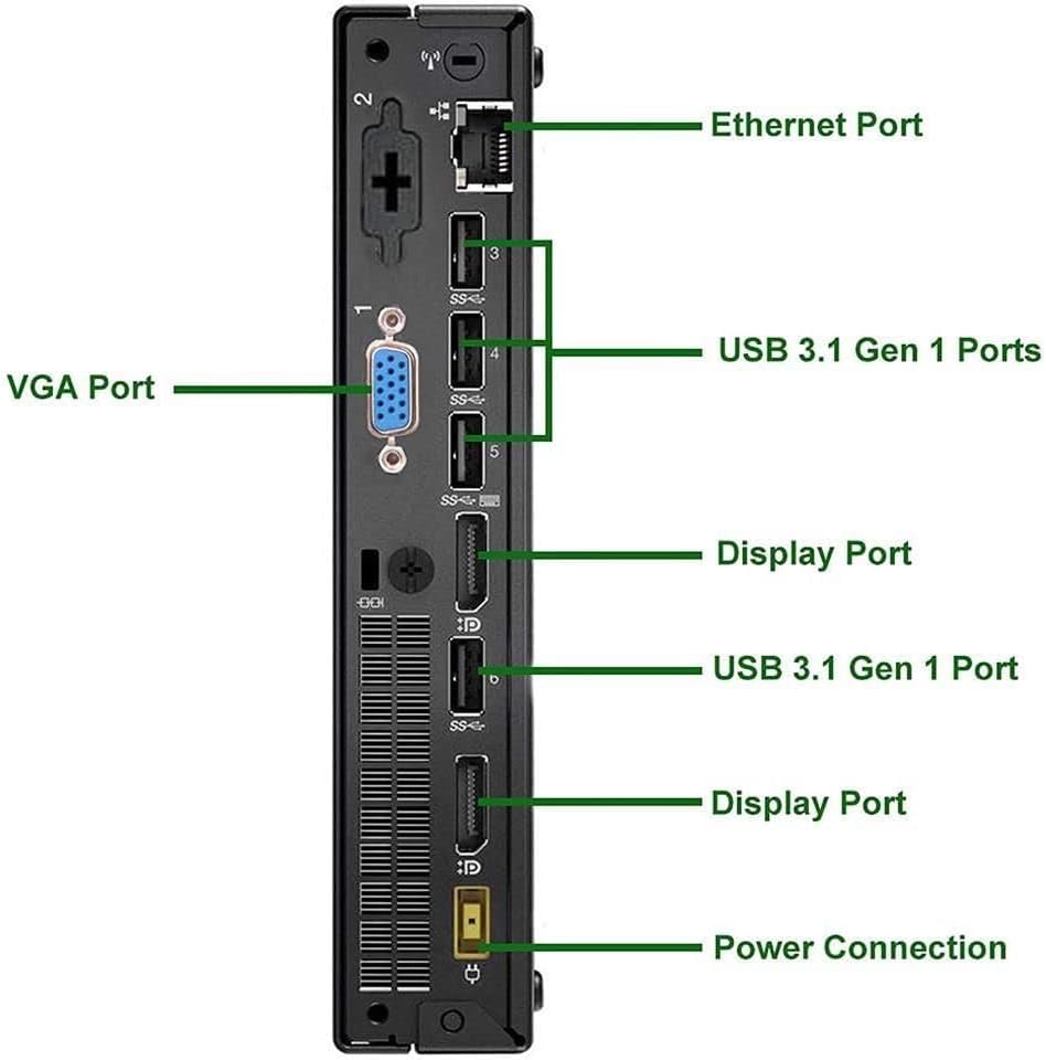 Lenovo ThinkCentre M910q Tiny Desktop Computer Mini PC, Quad Core i5 6500T up to 3.1GHz,16GB DDR4 RAM,256GB NVMe M.2 SSD,WiFi Bluetooth,Wireless Keyboard and Mouse,Windows 10 Pro (Renewed)