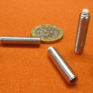 18-8 Stainless Steel Nylon Tip Set Screw M6 × 1 mm x 25 mm Thread Length 5 pcs