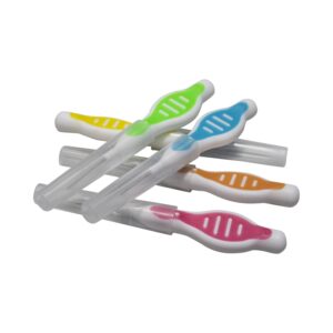 Interdental Proxy Brush Go-Betweens Interdental Brushes, Angle Cleaner, Tight - Assorted Size, Vivid NovoClean - Pack of 40