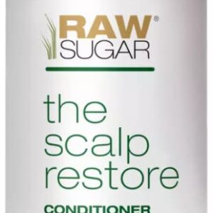 Raw Sugar The Cold Pressed Shampoo and Conditioner Set - Activated Charcoal, Tea Tree, and Moringa Oil. Balances Scalp, Removes Build-Up and Pollutants. 18 Fl Oz Bottles.