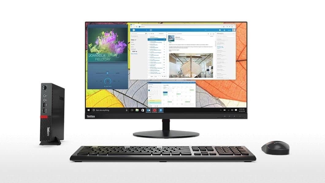 Lenovo ThinkCentre M910q Tiny Desktop Computer Mini PC, Quad Core i7 6700T up to 3.60GHz,16GB DDR4 RAM,New 512GB NVMe M.2 SSD,WiFi Bluetooth,Wireless Keyboard and Mouse,Windows 10 Pro (Renewed)