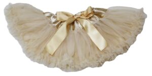 petitebella single color baby skirt 3-12m (khaki, 3-12 months)