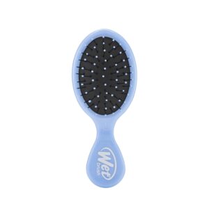 wet brush squirt detangling brush, sky - mini detangler brush, no tangle ultra-soft intelliflex bristles, wet & dry styling hair brush for women & men, all hair types