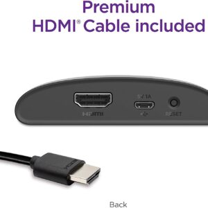 Roku Express 4K+ 2021 Streaming Media Player with Smooth Wireless Streaming and Roku Voice Remote with TV Controls, Includes Premium HDMI® Cable & Bundle Swanky Cables HDMI Cable and TV Cleaning Kit