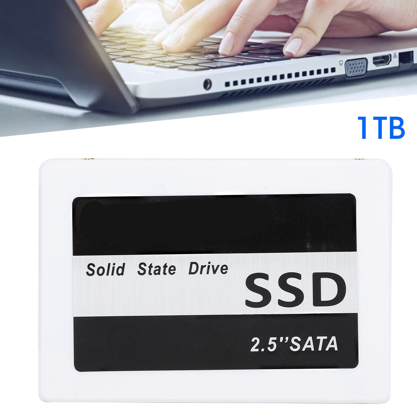 Solid State Hard Disk, Good Performance Compact Portable Large Capacity Video Storage Solid State Drive for Laptop Desktop Computer for Men Women(#6)