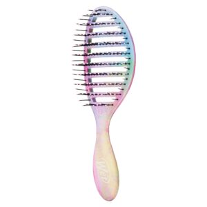 Wet Brush Speed Dry Hair Brush - Stripes (Color Wash) - Vented Design and Ultra Soft HeatFlex Bristles Are Blow Dry Safe With Ergonomic Handle Manages Tangle and Uncontrollable Hair - Pain-Free