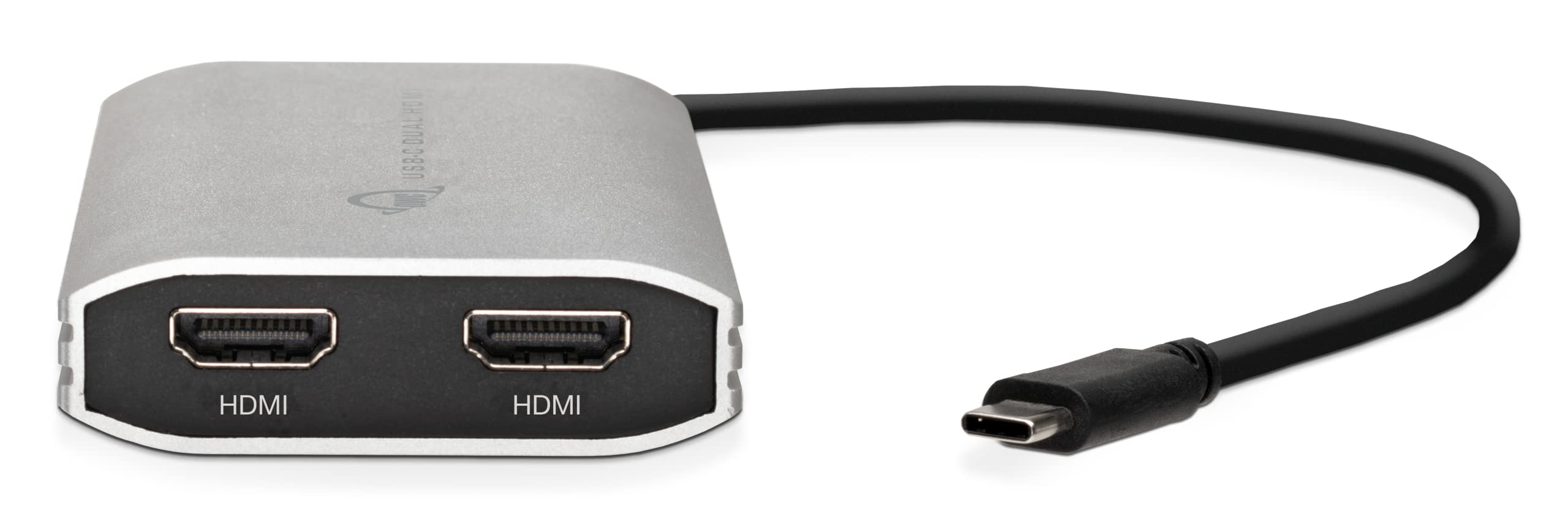 OWC USB-C to Dual HDMI 4K Display Adapter with DISPLAYLINK for Apple M1 Mac or Any Mac or PC with USB-C or Thunderbolt