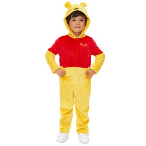 Disney Winnie the Pooh Little Boys Fleece Zip Up Coverall 6