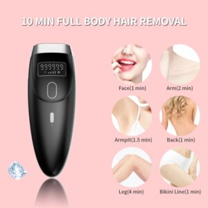 Permanent Painless Ice-Cooling IPL Laser Hair Removal for Women & Men, Upgrade to 999,999 Flashes Facial Body Profesional IPL Epilator Machine