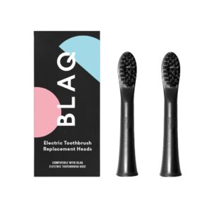 blaq electric toothbrush replacement heads - sonic toothbrush heads replacement - blaq electric toothbrush refill - optimal plaque control toothbrush heads - pack of 2