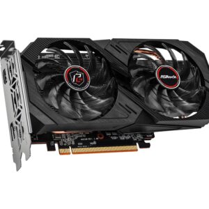 ASRock AMD Radeon RX 6500 XT Phantom Gaming D 4GB OC GDDR6 0dB Silent Cooling 18 Gbps 64-bit 7680 x 4320 Graphics Card Dual Fan HDMI DisplayPort