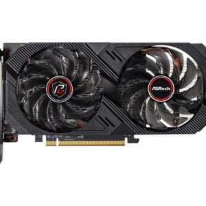 ASRock AMD Radeon RX 6500 XT Phantom Gaming D 4GB OC GDDR6 0dB Silent Cooling 18 Gbps 64-bit 7680 x 4320 Graphics Card Dual Fan HDMI DisplayPort