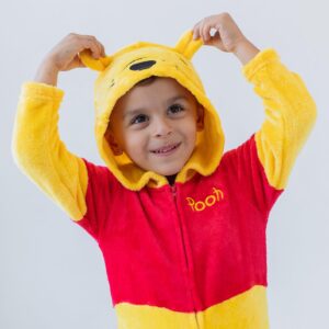 Disney Winnie the Pooh Little Boys Fleece Zip Up Coverall 6