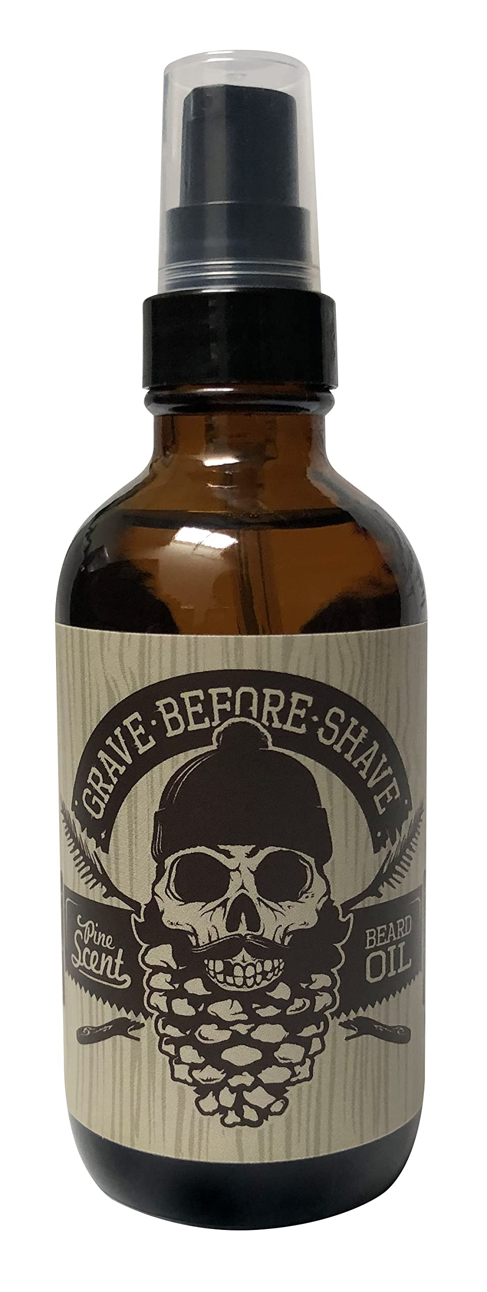 Grave Before Shave™ Pine/Cedar Wood Beard Oil 4oz. BIG BOTTLE