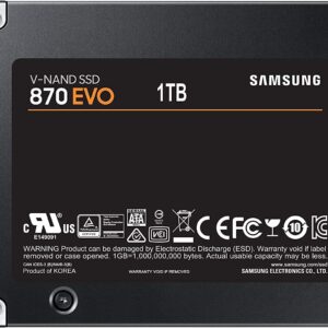 Samsung 870 EVO MZ-77E1T0E 1 TB Solid State Drive - 2.5" Internal - SATA (SATA/600)